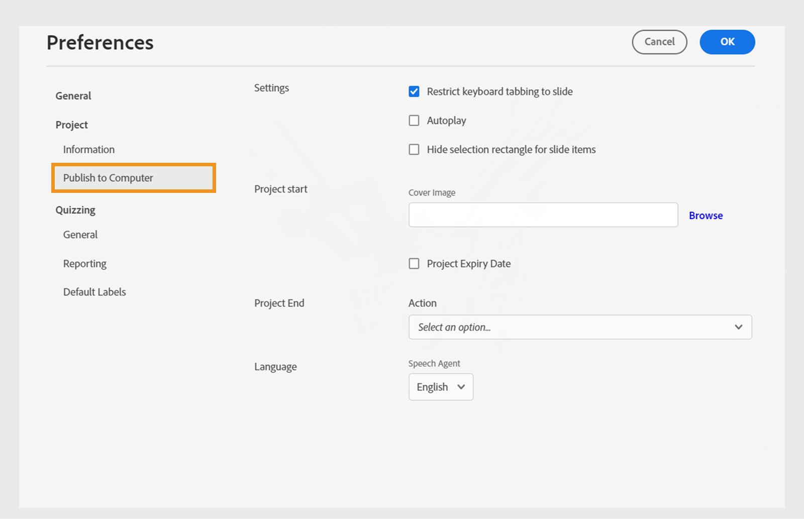 Publish projects as HTML5 files with Adobe Captivate Publish projects as HTML5 files with Adobe Captivate